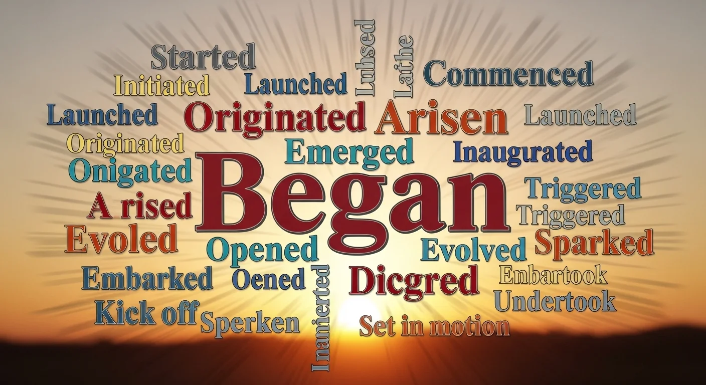 30 Synonyms of Began with Examples and Explanation