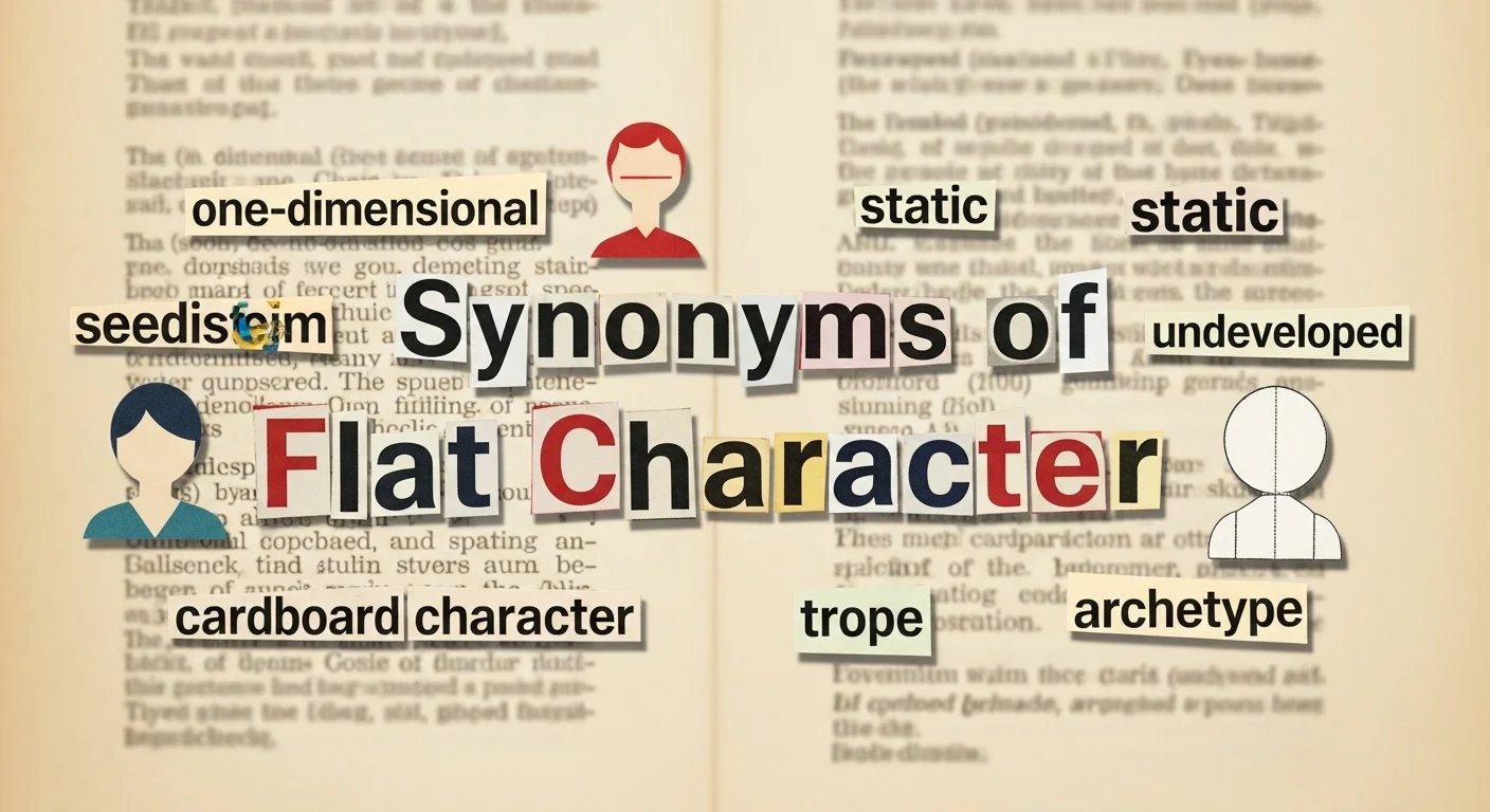 30 Synonyms of Flat Character with examples and Explanation