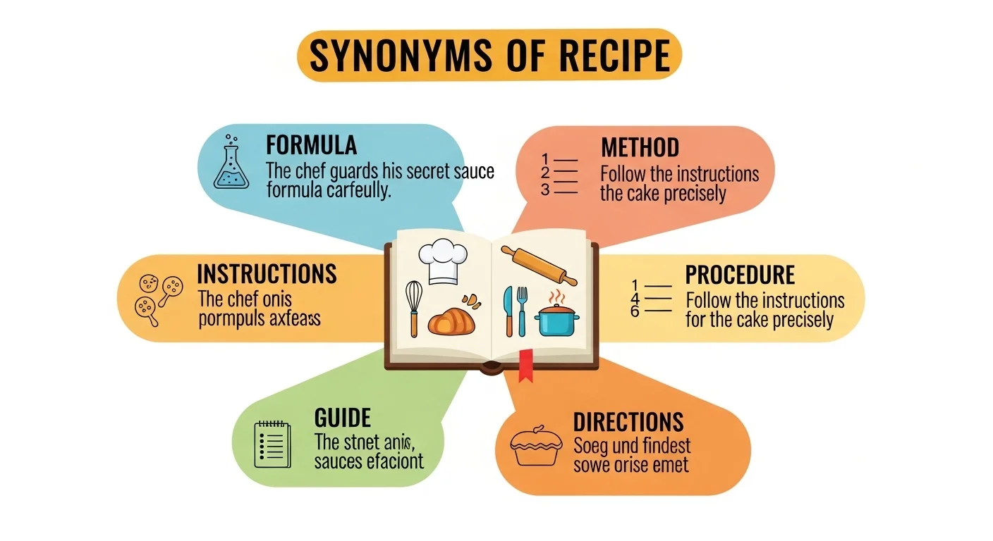 30 Synonyms of Recipe with Examples and Explanation