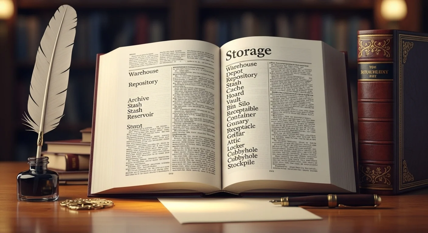 30 Synonyms of Storage with Examples and Explanation
